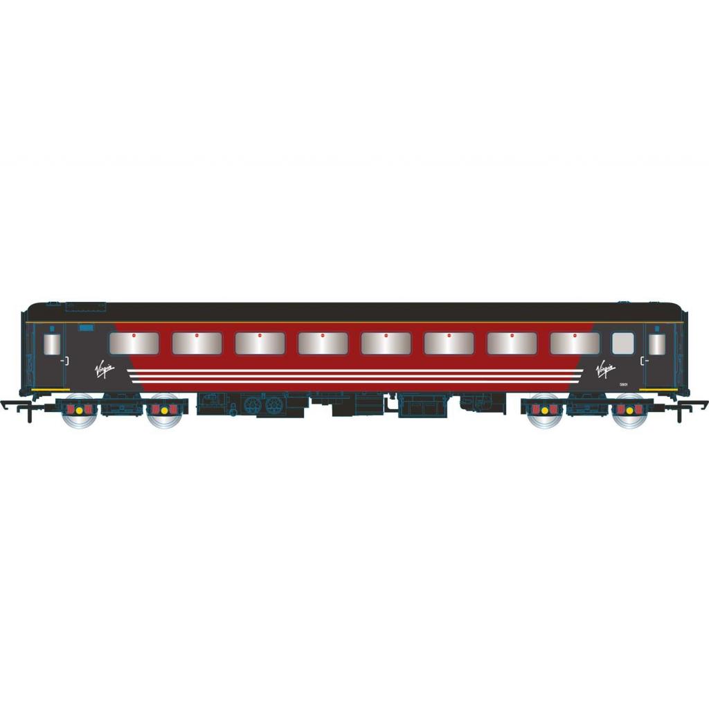 R4702A Virgin Mk2E Coach Standard Open With Lights Hornby | Addlestone ...
