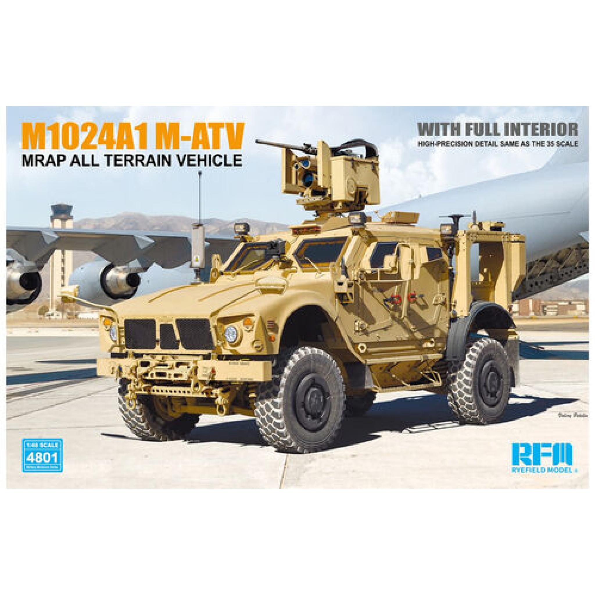 RFM 4801 M1240A1 M-ATV MRAP ALL TERRAIN VEHICLE 1:48 RFM
